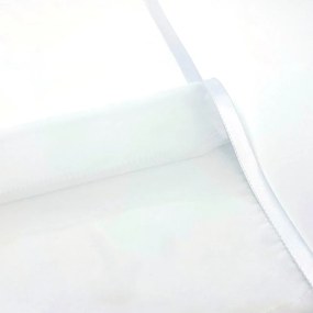 Hotová záclona voál se saténovou stužkou - bílá 40x300 cm