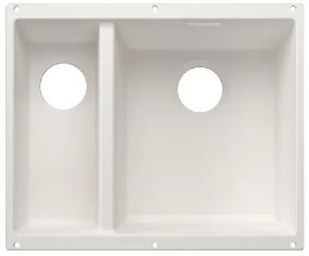 Blanco Subline 340/160 - Silgranitový dřez, 53x40 cm, dřez vpravo, bílá 527815