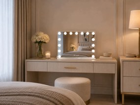 LED kosmetické zrcadlo Hollywood 58 × 46 cm