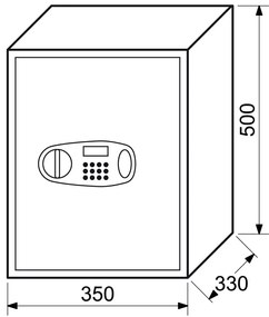 VMBal Nábytková schránka s elektronickým zámkem  - VELKÁ