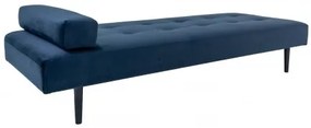 Lenoška CAPRI s podhlavníkem samet, modrá House Nordic 5028012