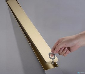 Sprchový žlab EYN GBK1004 v matném zlatém provedení, 60 nebo 80 cm — 60 cm
