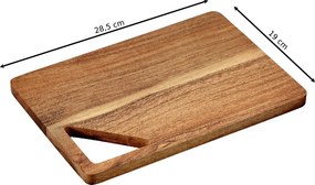 Prkénko na krájení CUTLY 28x19 cm z masivu hnědé