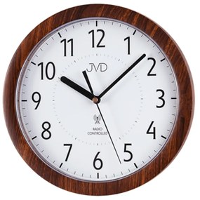 JVD Přesné moderní rádiem řízené hodiny JVD RH612.9 - imitace dřeva