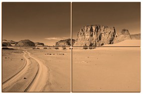 Obraz na plátně - Silnice v poušti 1129FE (90x60 cm)