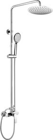 Mereo Mereo, Nástěnná sprchová baterie Eve 150mm se sprch. soupravou, ruční a talířovou slim sprchou o 200 mm, CBE60104SCE