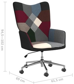 vidaXL Marketos Relaxační křeslo patchwork textil
