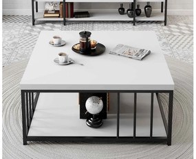Designový konferenční stolek Natine 90 cm bílý/černý