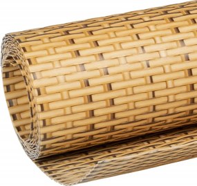 Balkonová zástěna světle hnědá 300 x 90 cm polyratan 156266