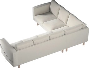 Potah na pohovku IKEA Norsborg rohová 5-místná barva šedá látka sametová