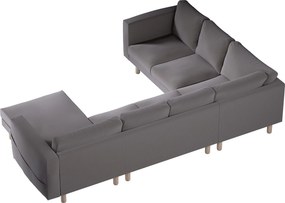 Potah na pohovku IKEA Norsborg rohová, 5-místná se šezlongem barva hnědá látka sametová