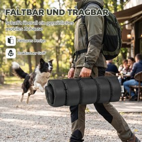 PawHut voděodolná skládací podložka pro psy a kočky s protiskluzovým spodkem – omyvatelná, odolná proti poškrábání, Oxford, 110 × 68 × 6 cm, zelená