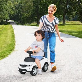 Costway Pojízdné auto s úložným prostorem, pojízdné auto, dětské auto, tlačné