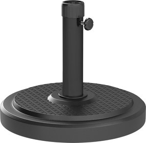 Podstavec pro slunečník Outsunny, venkovní základna pro slunečník, pro sloupy Ø 38 a 48 mm, hmotnost 22 kg, kovový podstavec pro slunečník na zahradní