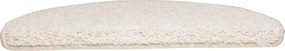 Schodové rohože 15 ks 65 x 21 x 4 cm bílé, půlkulaté, velké 133906