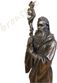 Merlin Ambrosius – čaroděj a druid, fantasy  dekorace, soška Veronese WU76427A1