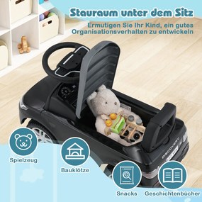 Costway Pojízdné auto s úložným prostorem, pojízdné auto, dětské
