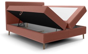 Jednolůžková postel 120 cm Napoli Bonell (terakota) (s roštem, s úl. prostorem). 1082436