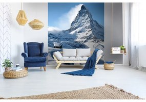 DIMEX | Vliesová fototapeta na zeď Matterhorn MS-3-0073 | 225 x 250 cm | bílá, modrá