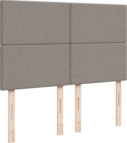 Box spring postel s matrací taupe 140x200 cm textil 3292076