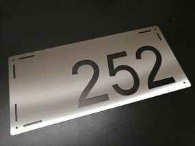 Domovní číslo tabulka 3b Velikost: 43 x 20 cm (XL) - Doporučujeme