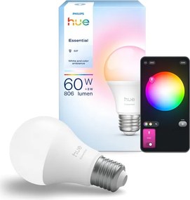 8720169392182 Philips Hue Essential White and color Ambiance LED žárovka E27 8W/806lm 2200-6500K+RGB bílá
