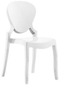OnaDnes -20% Pedrali Bílá plastová jídelní židle Queen 650