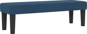Postel s boxspringem s čelo Modrá 140 x 190 cm textil 3344071