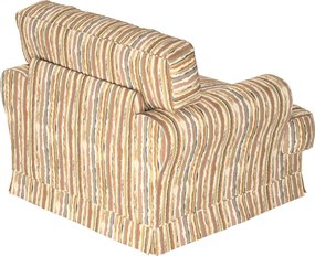 Potah na křeslo IKEA Ekeskog barva béžová látka pletený vzor, vzorované