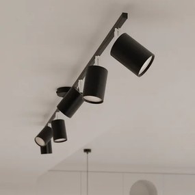 Lustr SOLLUX LEMMI 6 černý GU10 6x10W bez žárovky SL.1207