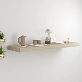 Plovoucí nástěnná police dub 80 x 23,5 x 3,8 cm MDF 323877