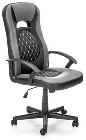 Expedo Kancelářská židle CUSTO, 60x107-117x64, černá/šedá