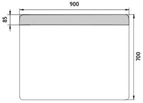 Nimco LED zrcadlo 900x700 ZP 23019