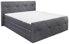 XXXLutz BOXSPRINGOVÁ POSTEL, 180/200 cm, textil, kompozitní dřevo, antracitová MID.YOU - Postele boxspring - 002220033702