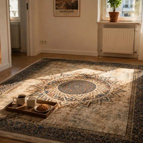 Protiskluzový koberec NOVO Mandala vícebarevný