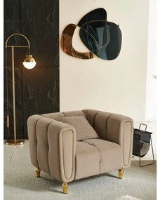 Designové křeslo Baudouin šedé