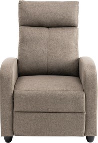 Relaxační křeslo, hnědá, KRESO NEW