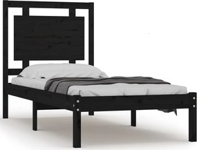 vidaXL Rám postele masivní dřevo 90 x 200 cm [3105524] Barva: Šedá
