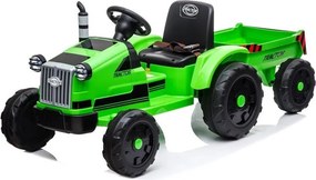 LEAN CARS Bateriový traktor s přívěsem CH9959 zelený