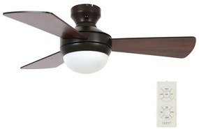 Lucci air | Lucci Air 512311- Stropní ventilátor AIRLIE HUGGER 2xE27/15W/230V dřevo/hnědá+DO | FAN00242