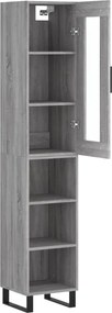 Skříň highboard šedá sonoma 34,5 x 34 x 180 cm kompozitní dřevo 3199391