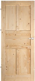Verona Interiérové dveře 70 L, 750 × 1985 mm, masivní dřevo, levé, smrk, plné