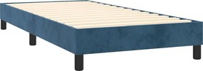 vidaXL Box spring postel s matrací 90x190 cm samet [3141219] Barva: světle šedá