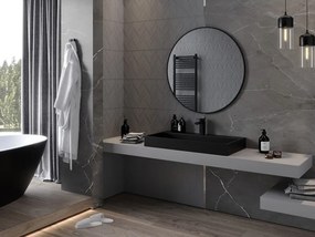 Mexen Loft kulaté koupelnové zrcadlo 90 cm, černý rám - 9850-090-090-000-70