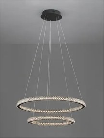 LED lustr Ginevra 60.5 černé