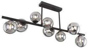 Globo 56133-9d led přisazené stropní svítidlo riha 9x3w | 720lm | g9 | 3000k - černá, kouřová