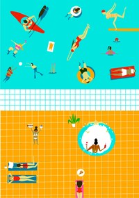 Vendula Frydrychová | Swimming Pool 2 Rám: Bez rámu, Velikost: 100 x 70 cm