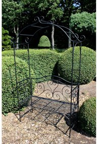 Černá kovová zahradní lavice Colima – Garden Pleasure