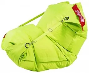 BeanBag Sedací pytel 189x140 comfort s popruhy fluo limet