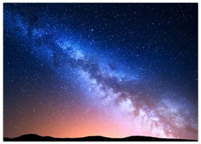 Skleněný obraz - Noční krásy hvěžd (70x50 cm)
